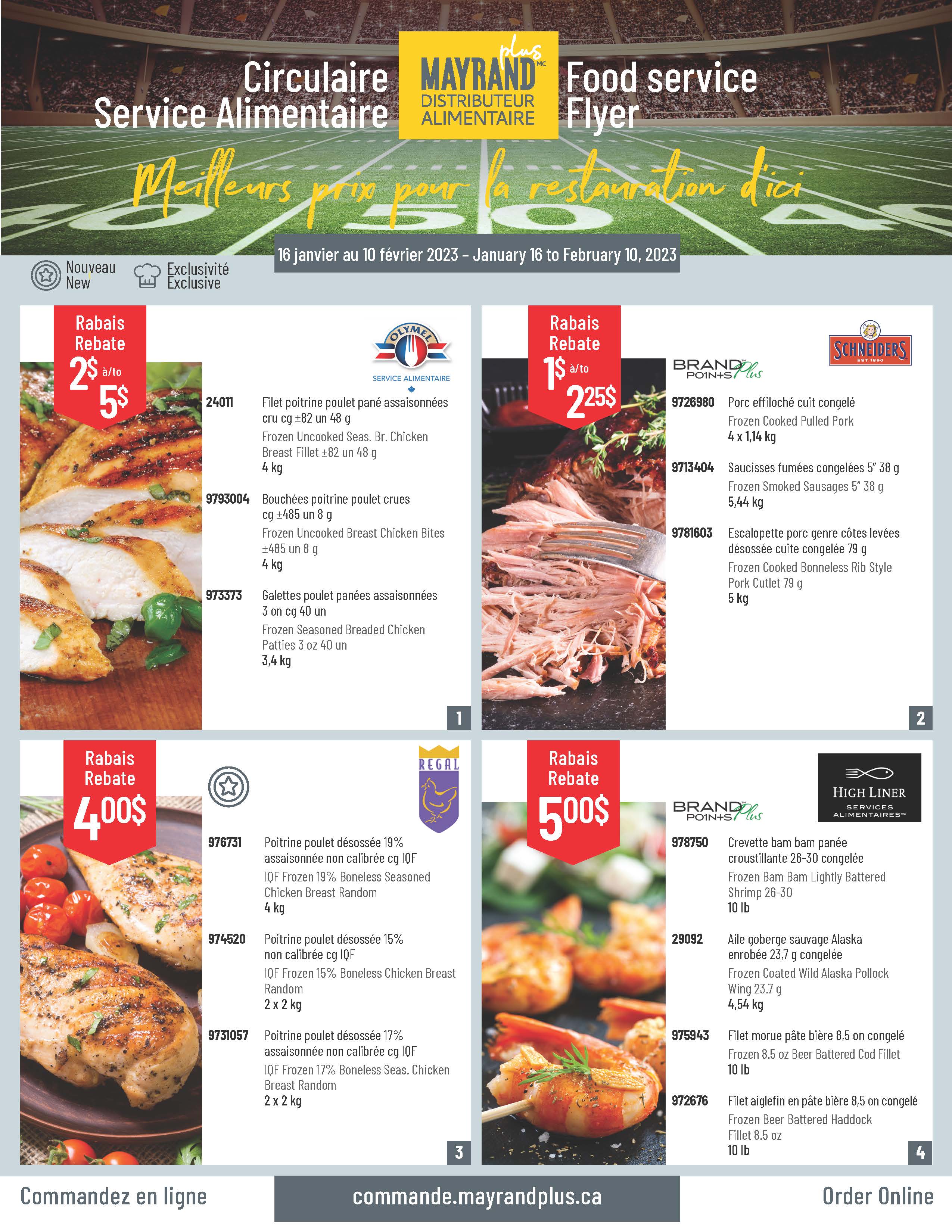 Your Mayrand Plus Specials